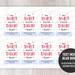 VALENTINES Teacher Gift Tags Printable, Personalized School Teacher ...