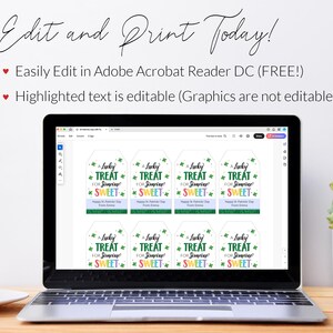 St Patricks Gift Tags Printable, St Patricks Gift Tags Editable ...