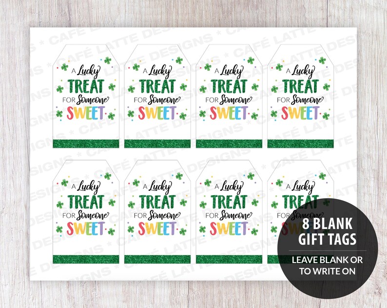 St Patricks Gift Tags Printable, St Patricks Gift Tags Editable ...
