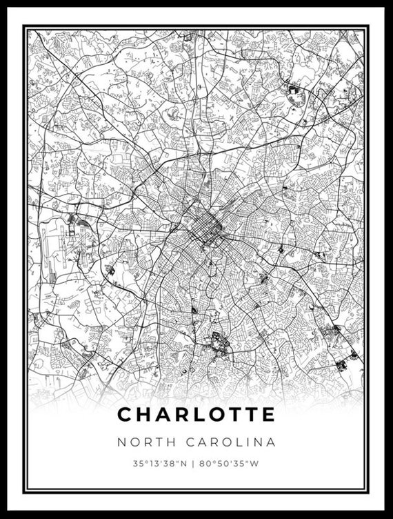 Road Map Of Charlotte Area