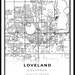 Loveland Map Print Colorado CO USA Map Art Poster Larimer - Etsy