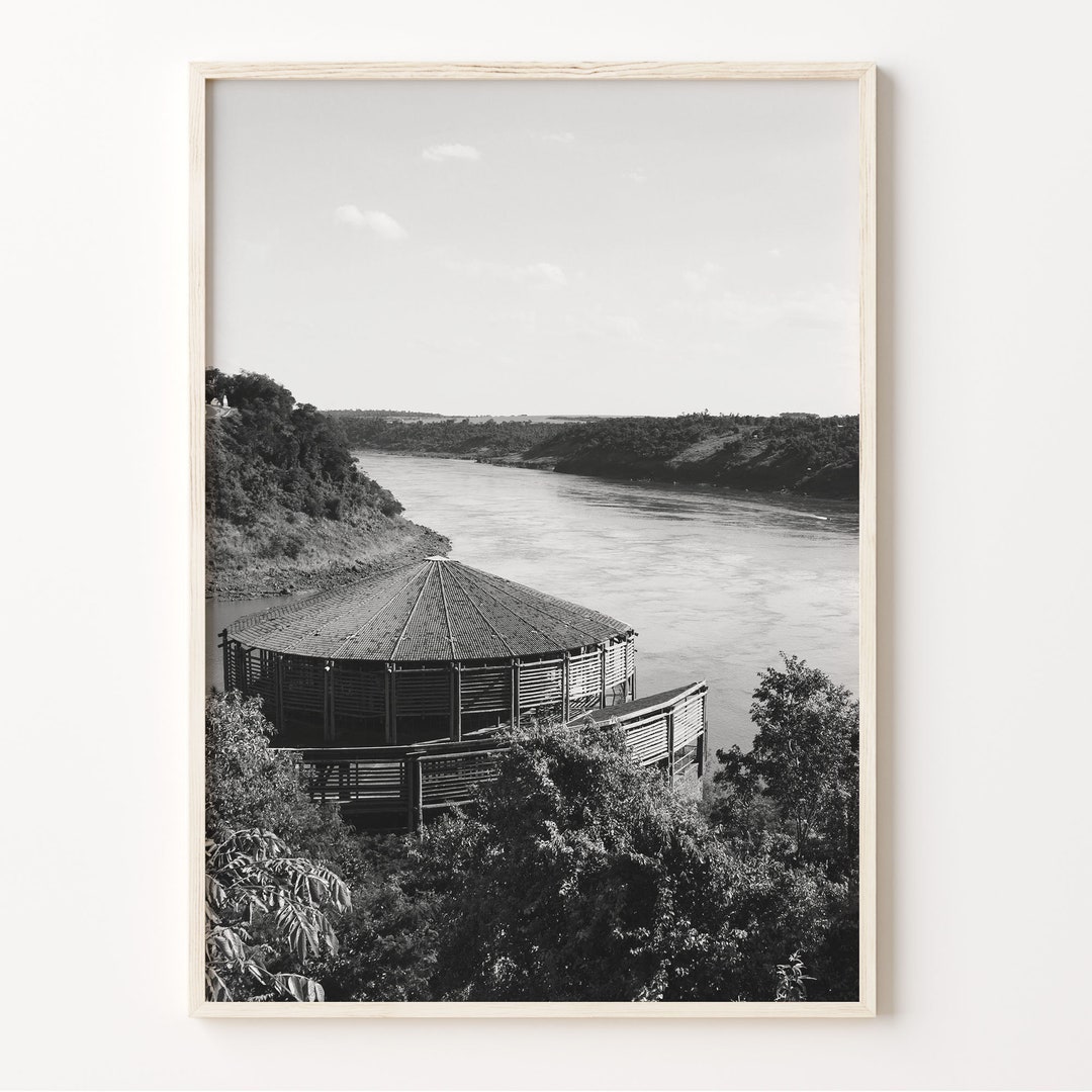 Paraguay Wall Art Print, Black and White Paraguay Poster, Asunción ...