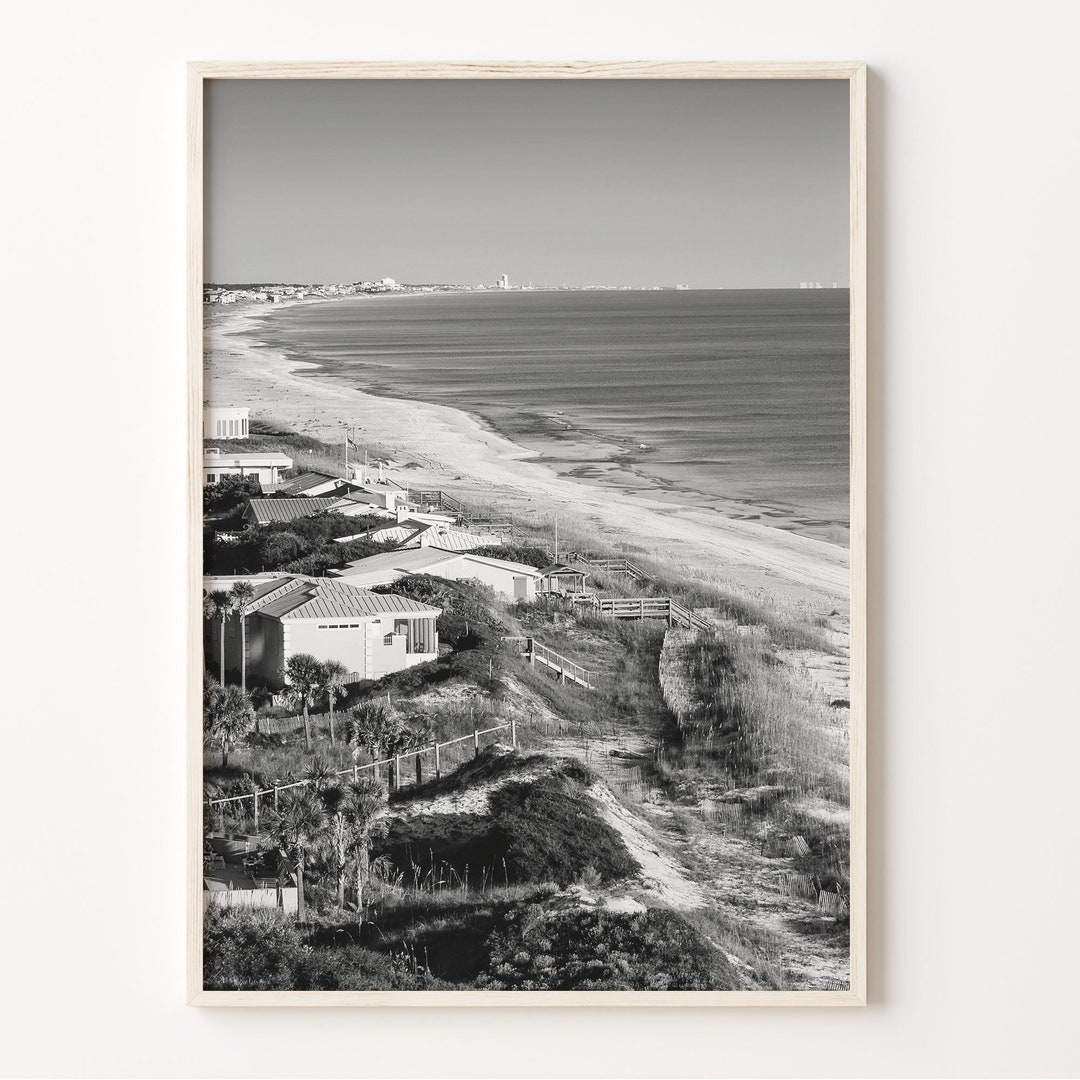 Destin Wall Art, Black and White Seaside Print, Florida Poster, Destin ...