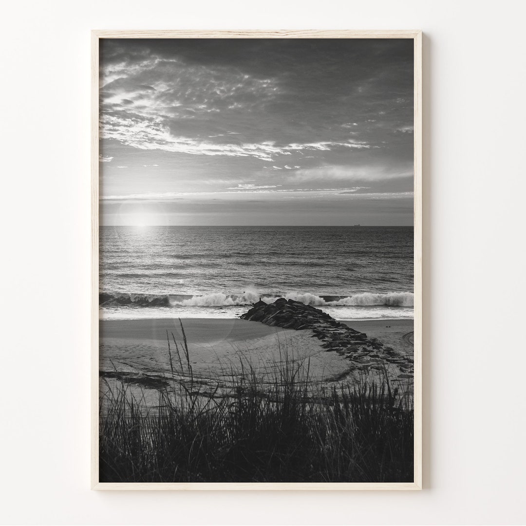 Lewes Wall Art Black and White Print, Lewes Poster, Delaware USA Photo ...
