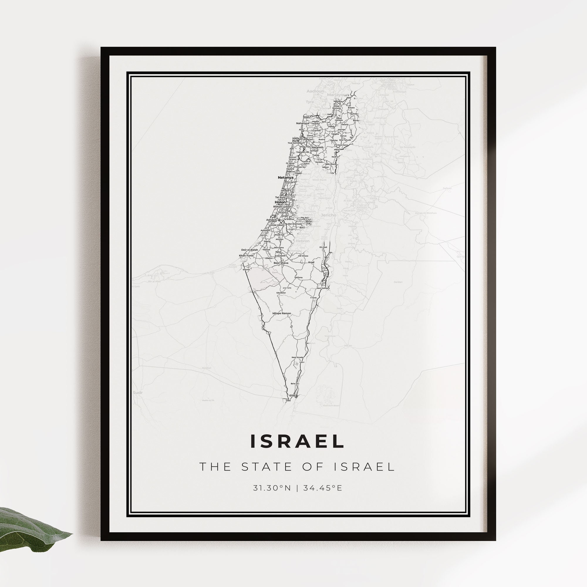 Israel Street Map
