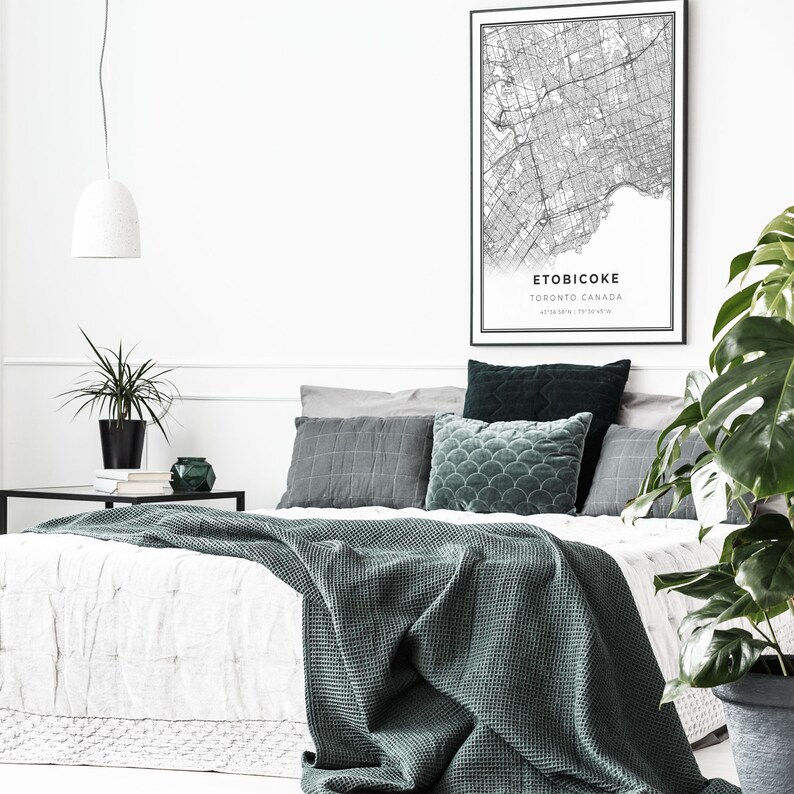 Etobicoke Map Print Toronto Ontario ON Canada Map Art Poster - Etsy