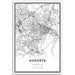 Augusta Map Print Georgia GA USA Map Art Poster City Street - Etsy