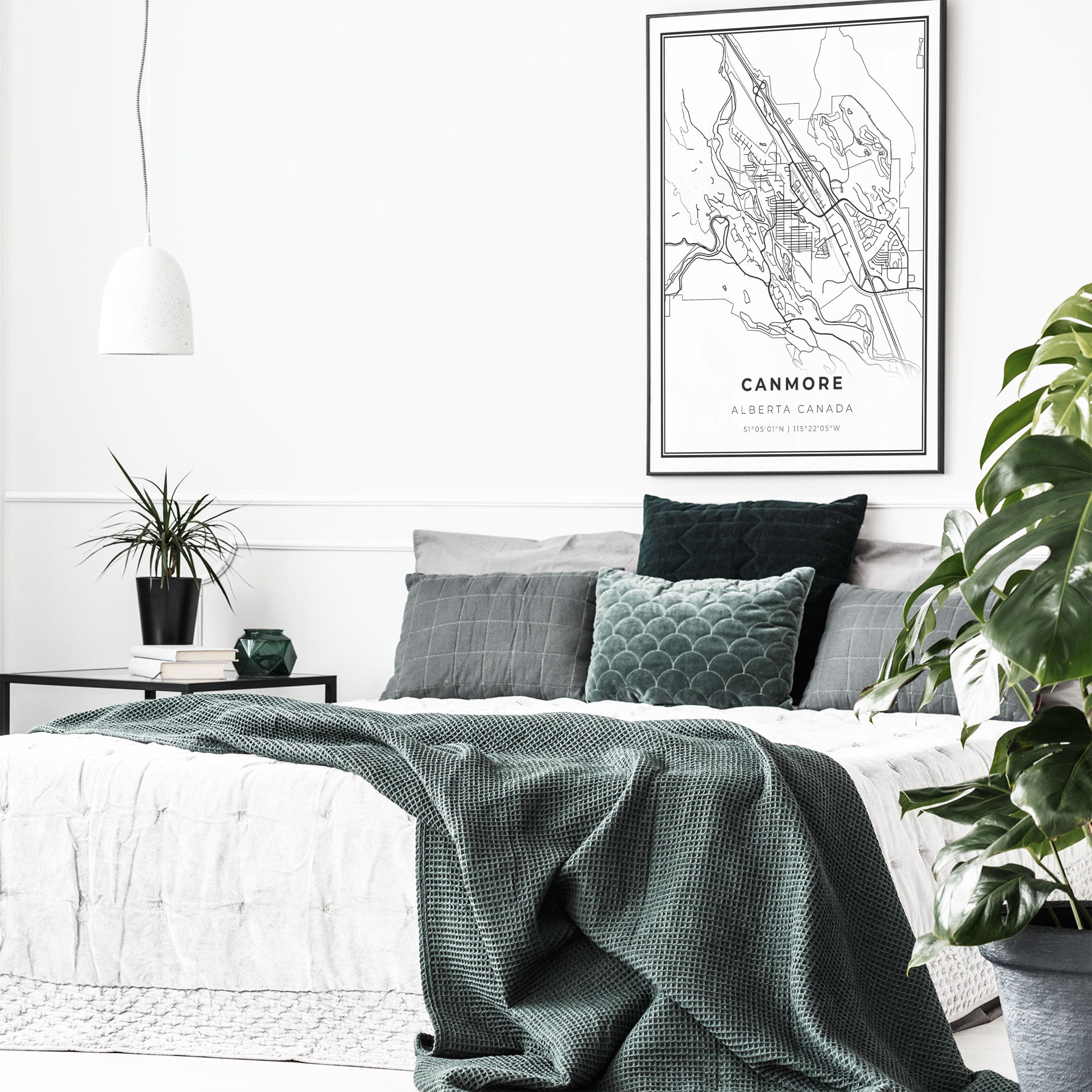 Canmore Map Print Alberta AB Canada Map Art Poster City Map - Etsy