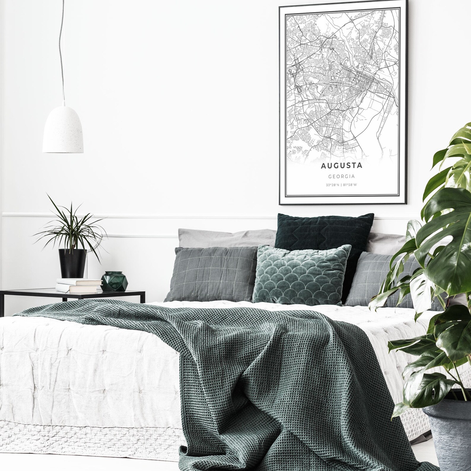 Augusta Map Print Georgia GA USA Map Art Poster City Street | Etsy