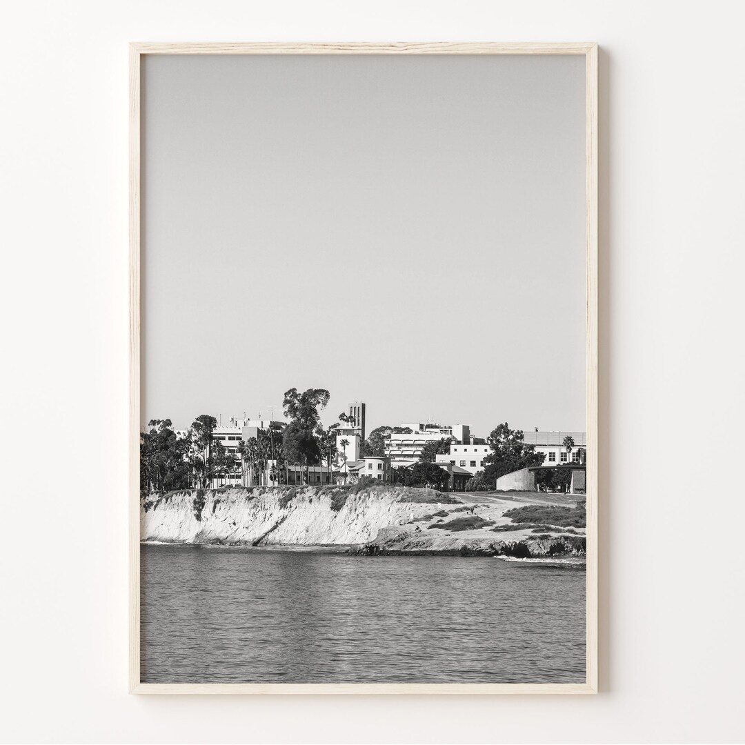 Goleta Black and White Print, Goleta Wall Art, California Poster ...