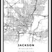 Jackson Map Print Mississippi MS USA Map Art Poster City - Etsy