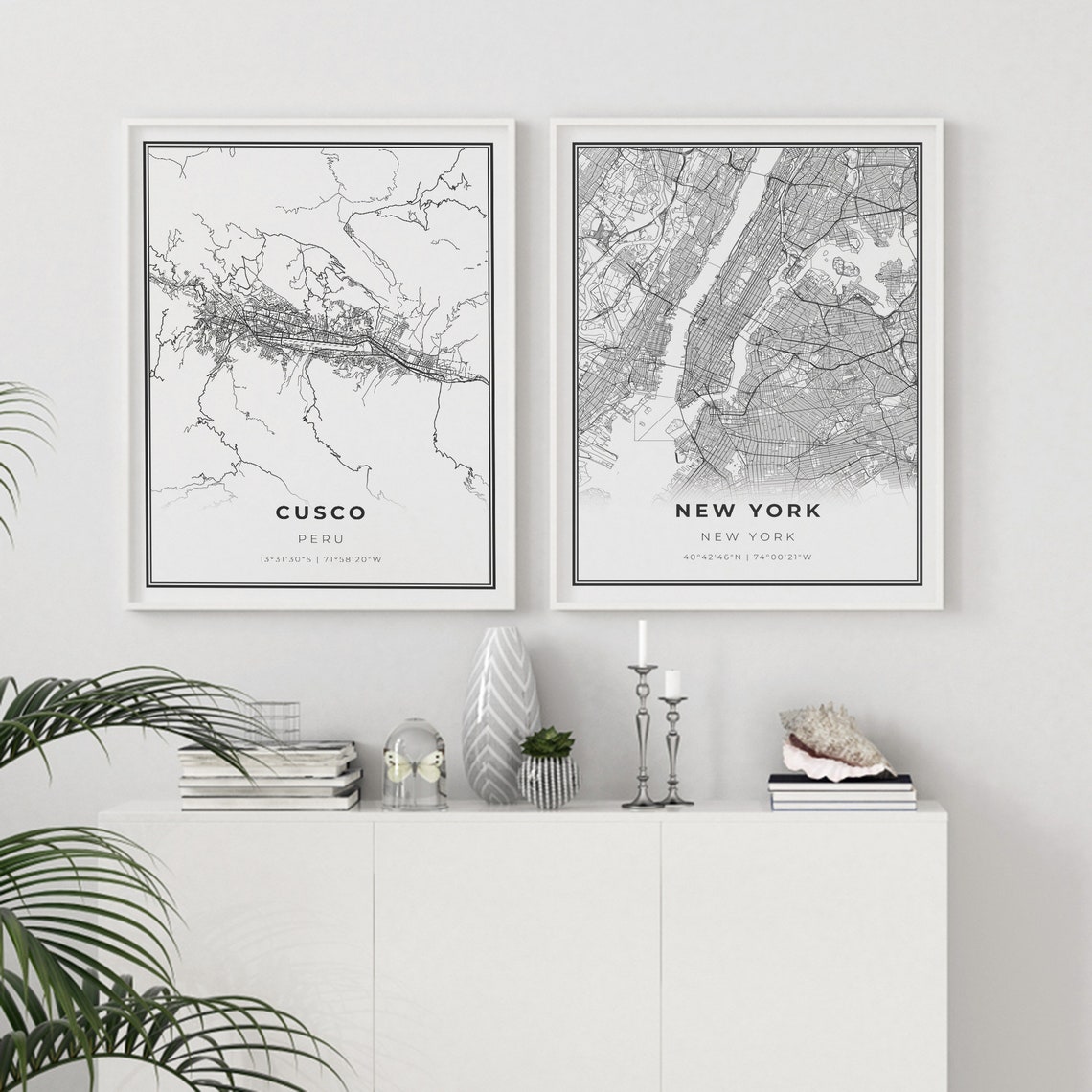 Cusco Map Print Peru Map Art Poster City Street Road Map - Etsy