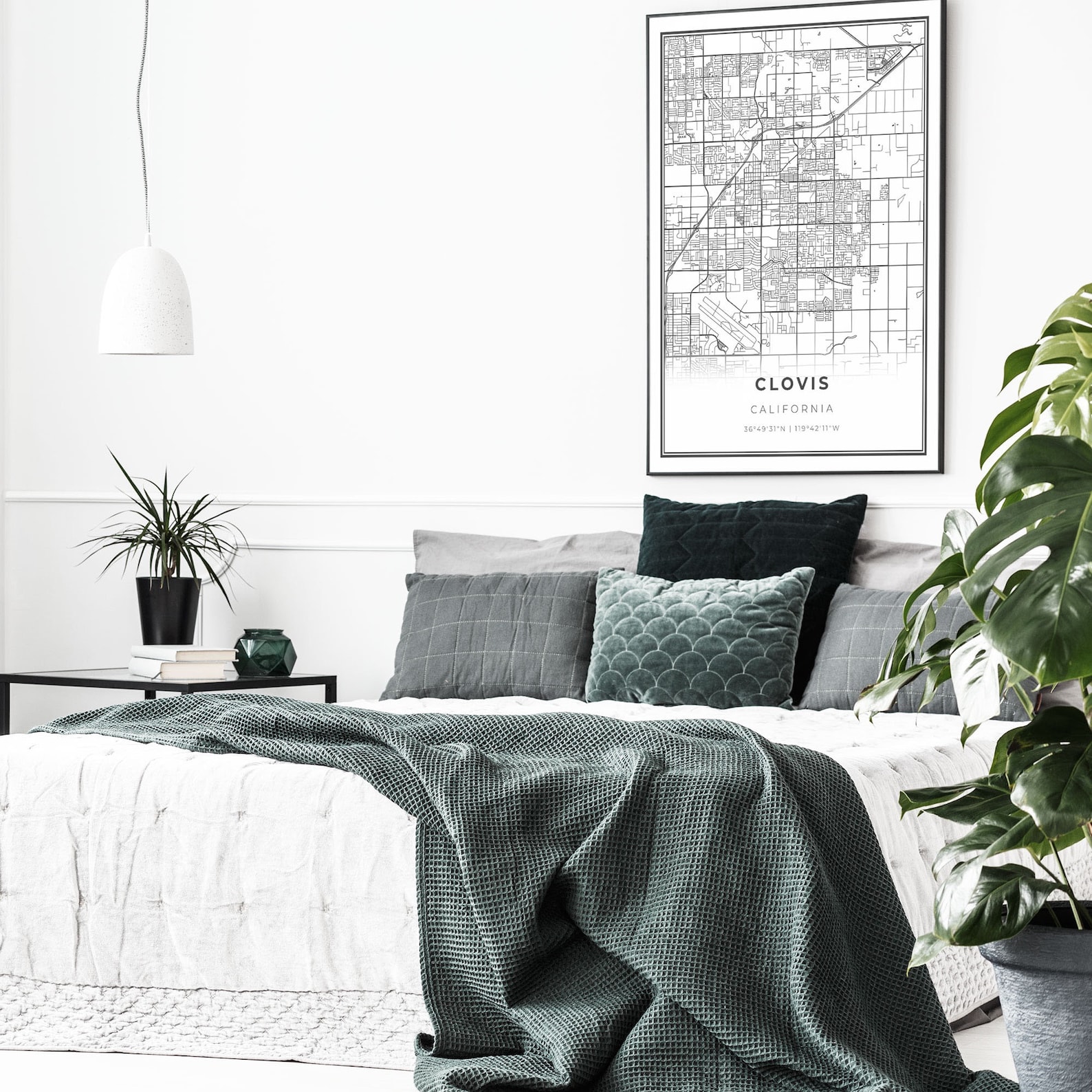 Clovis Map Print California CA USA Map Art Poster City | Etsy