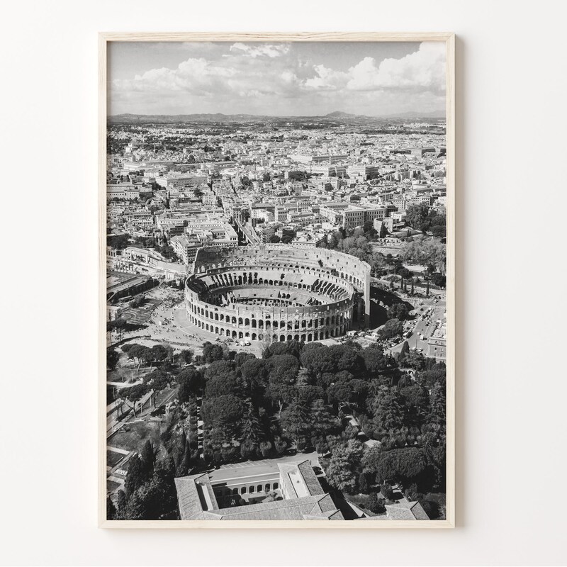 Rome Map Colosseum - Etsy
