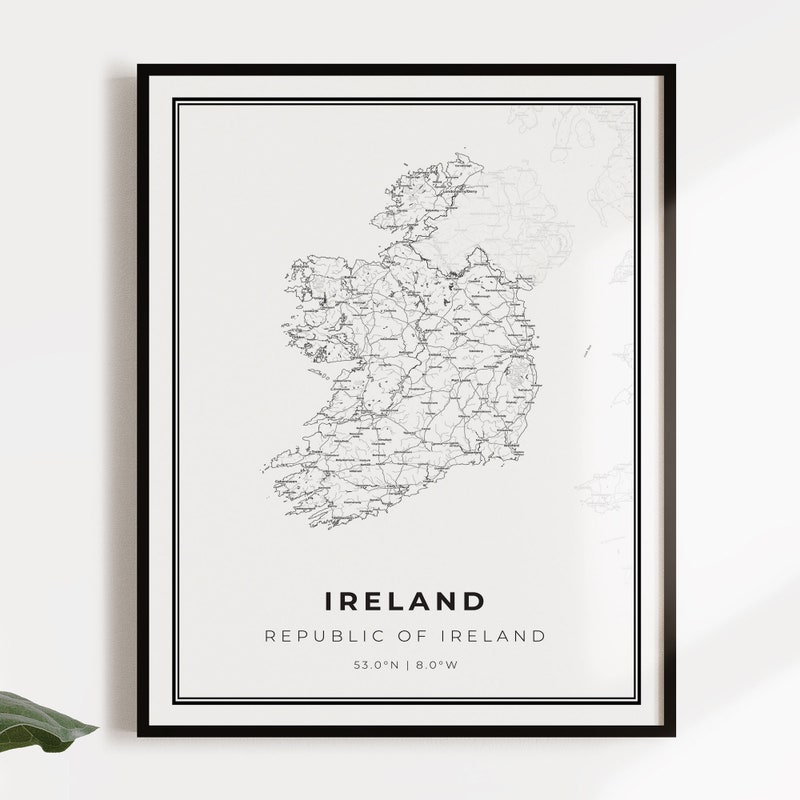 Ireland Country on a Map - Etsy