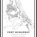 Fort Mcmurray Map Print Alberta AB Canada Map Art Poster - Etsy