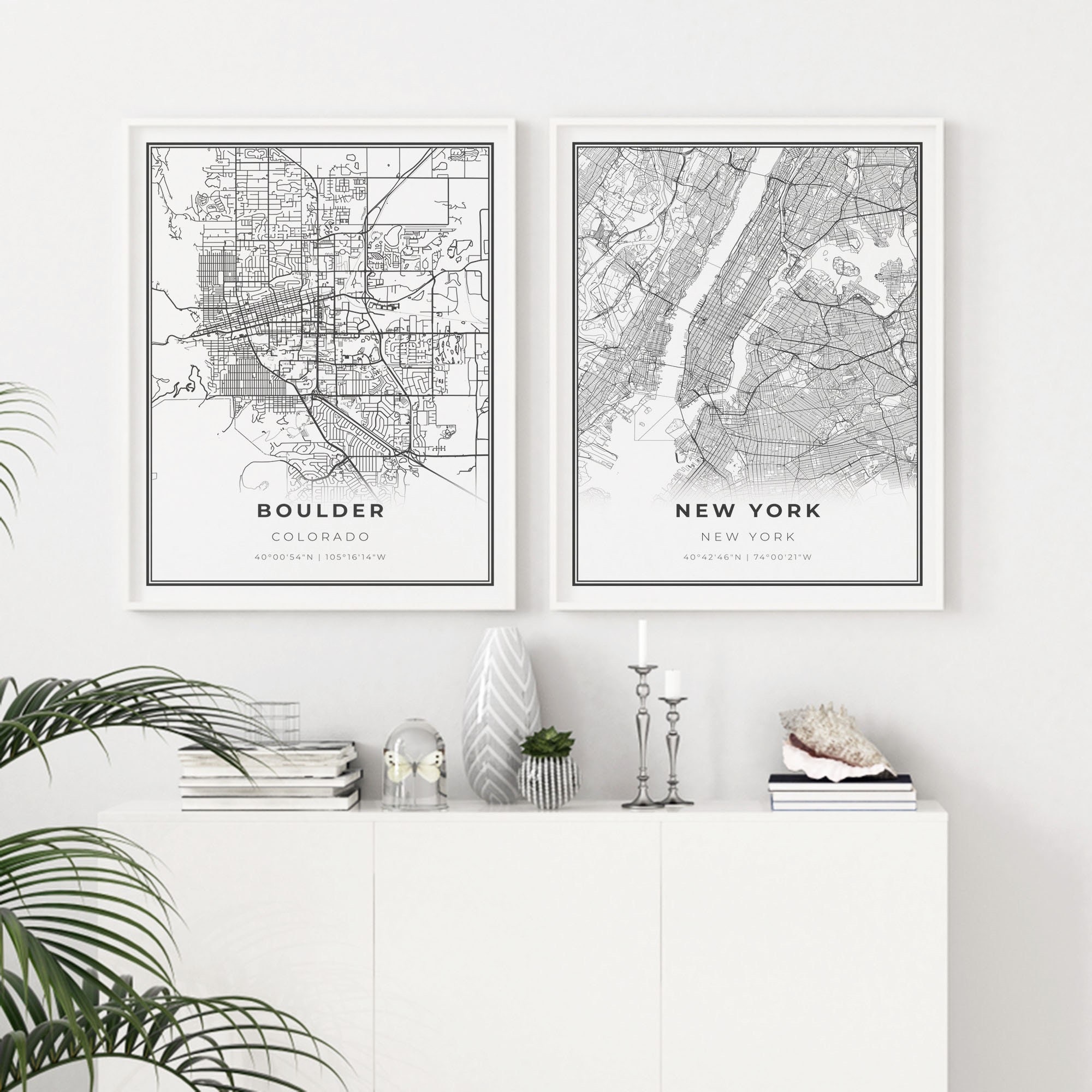 Boulder Map Print Colorado CO Map Art Poster USA Map Art - Etsy