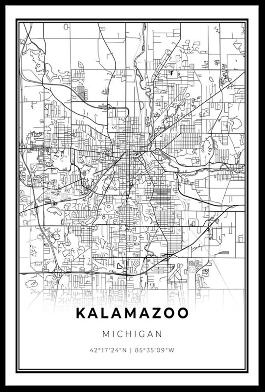 Detailed Map Of Kalamazoo