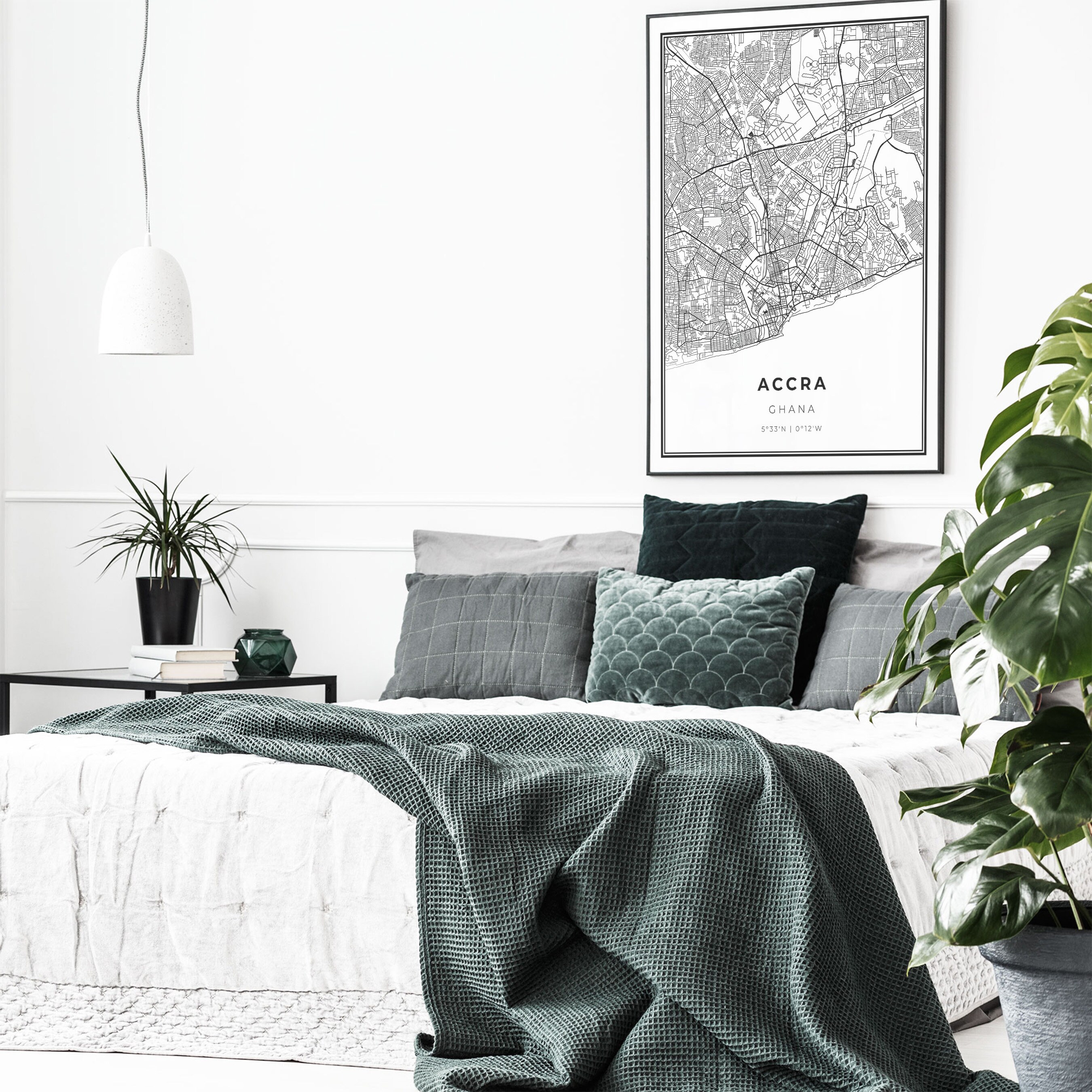 Accra Map Print Ghana Map Art Poster City Map Wall Art - Etsy