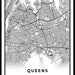 Queens Map Print New York City NYC NY USA Map Art Poster - Etsy