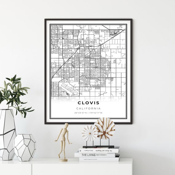 Mapa De Clovis, California