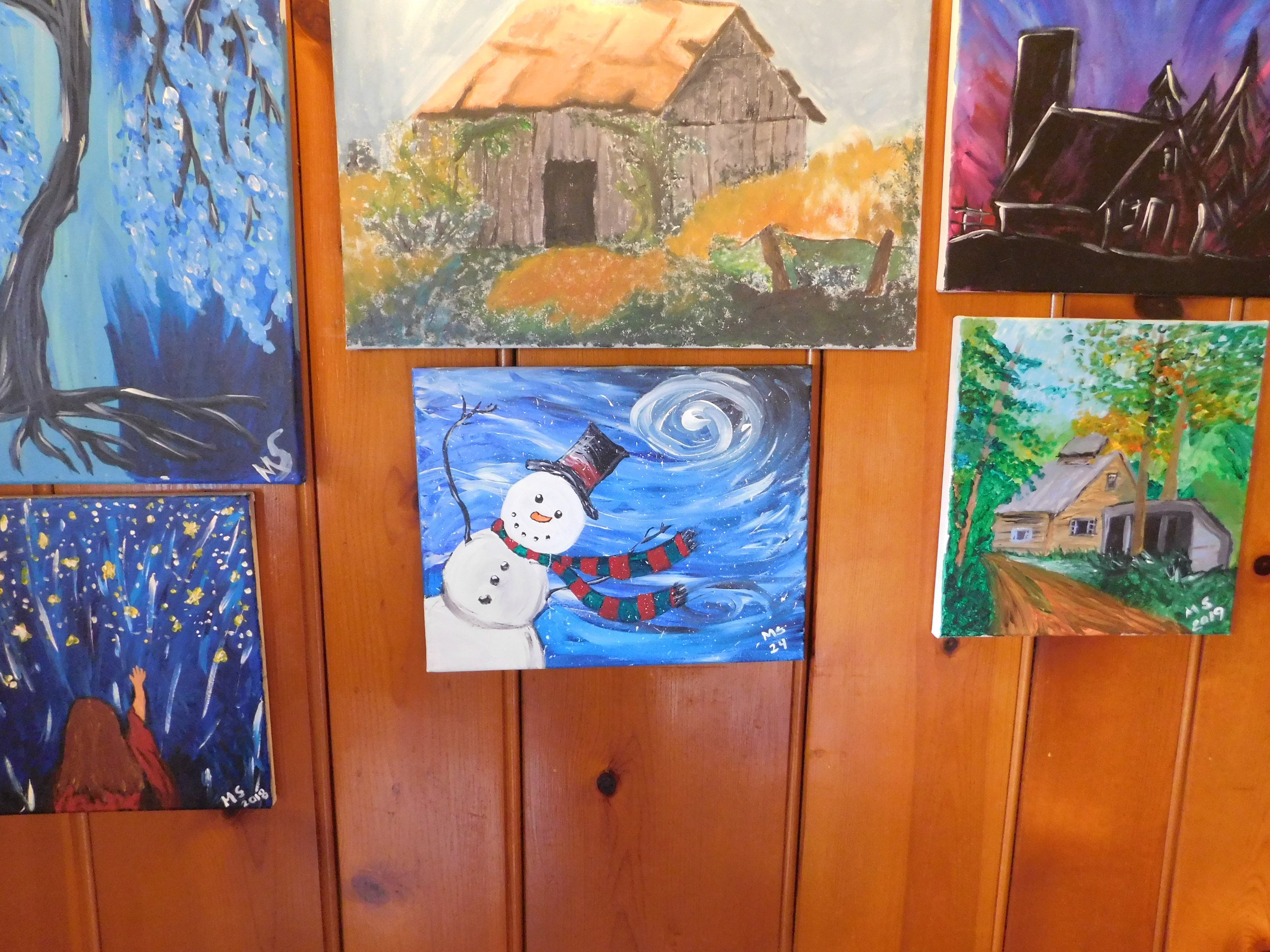 Windy Snowman - Etsy