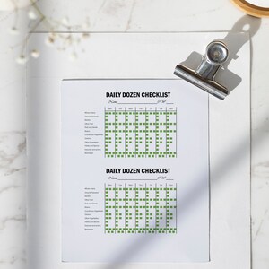 Daily Dozen: Your Weekly Checklist and Portion Guides for a Healthy ...