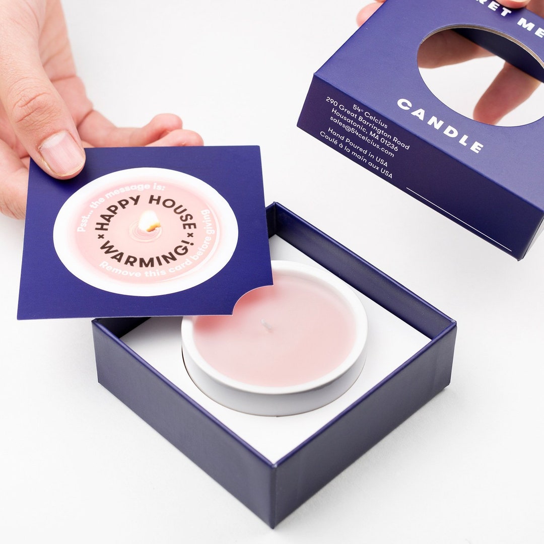 Secret Message Candle - Housewarming - Etsy