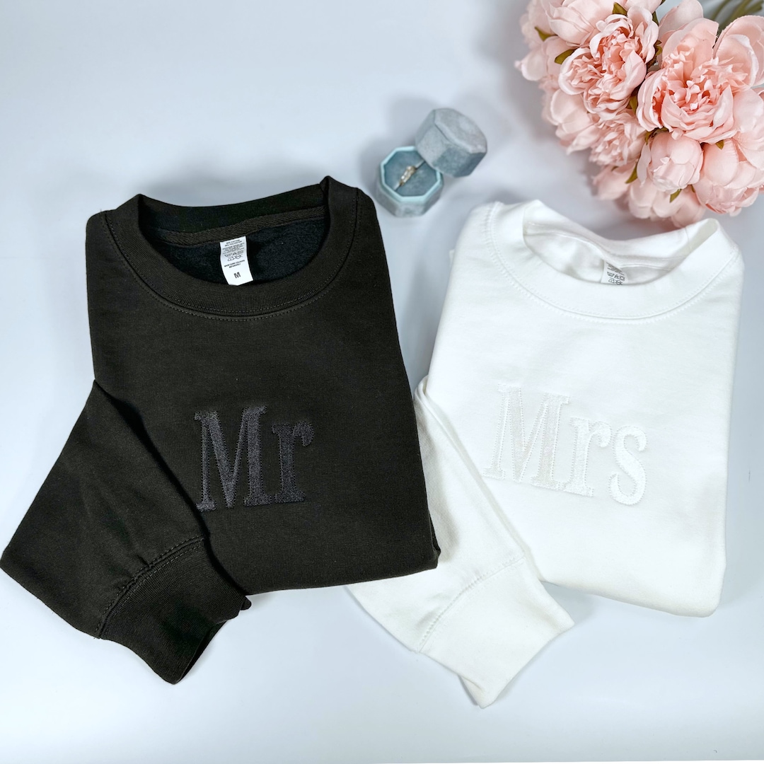 Personalised Mr & Mrs Jumper |embroidered Mr and Mrs Jumper | Mr and ...
