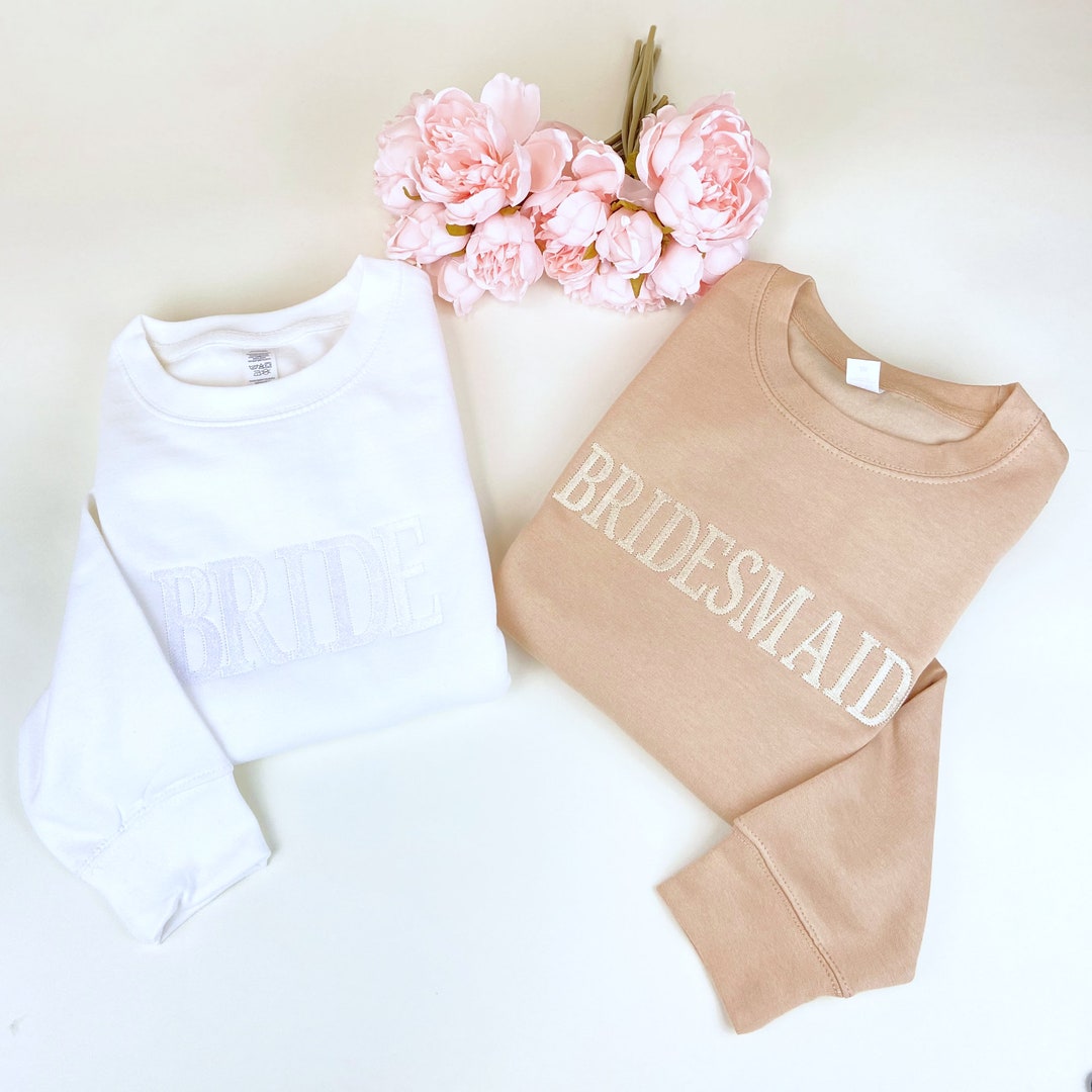 Matching Bride and Bridesmaids Jumpers, Bridal Party Jumper, Maid of ...