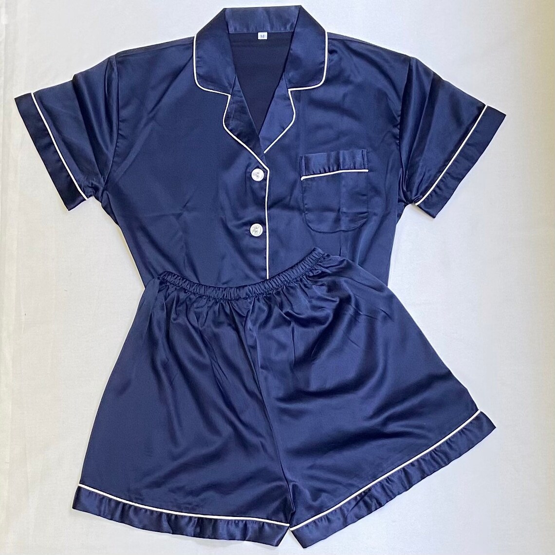 Personalised Silky Satin Pyjamas Set - Etsy UK