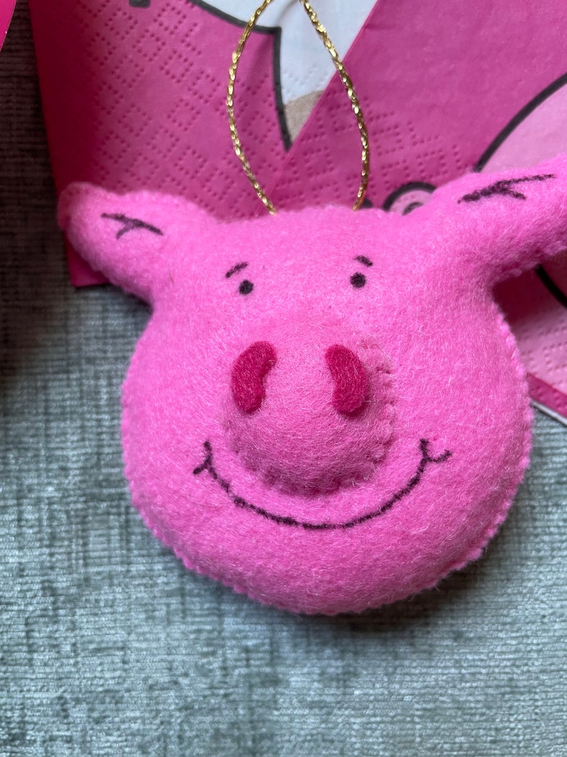 Percival Pig inspired by Percy Pig Felt Decoration - Etsy