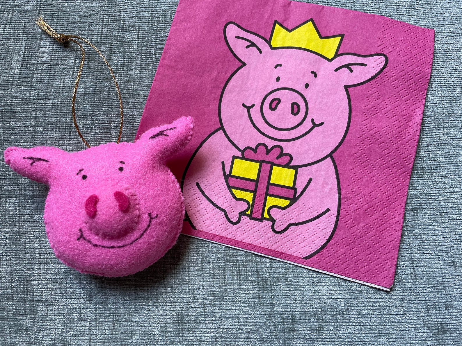 Percival Pig inspired by Percy Pig Felt Decoration - Etsy