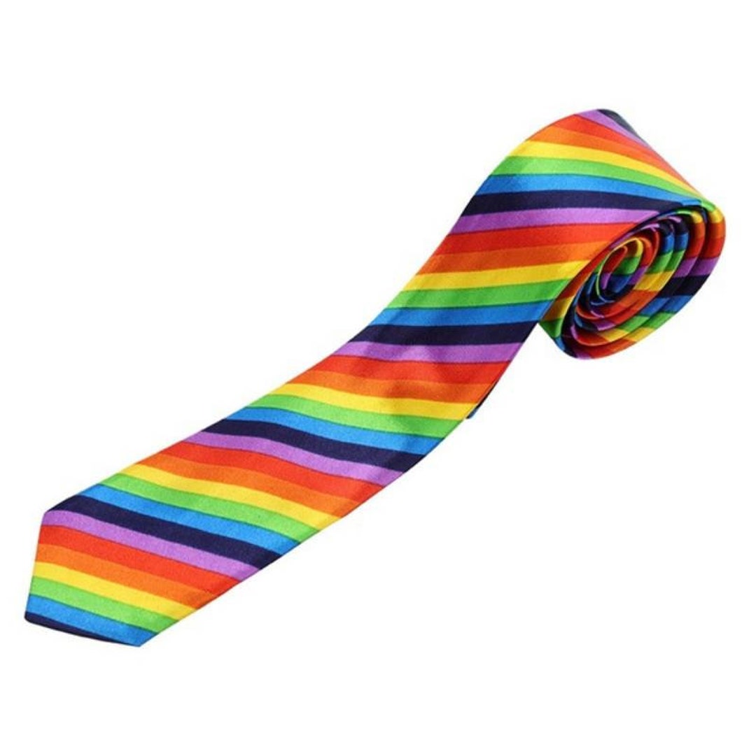 Rainbow Pride/support Necktie - Etsy