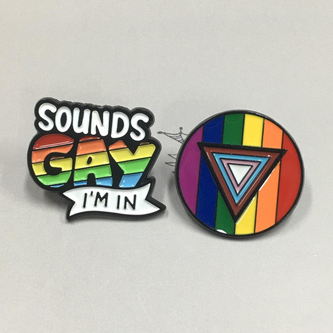 Lgbtq Rainbow Lgbt Gay Lesbian Pride Enamel Pin Badge Brooch Im In