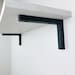 Black Modern Wall Brackets for Shelves Floating Shelf Wood - Etsy