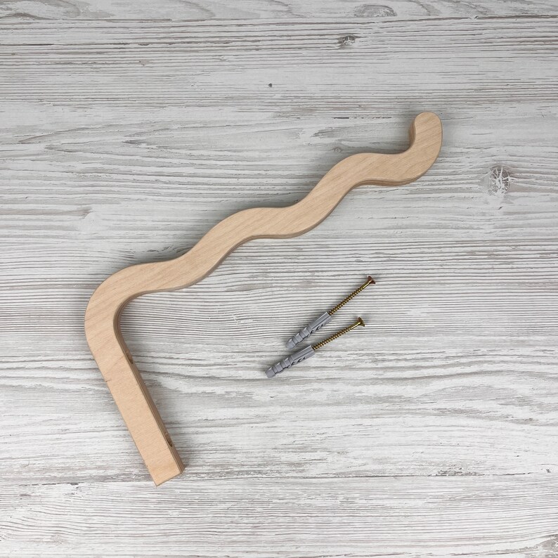 12 Inch Long Wall Plant Hanger Hook, Indoor Wavy Bracket for Hanging ...