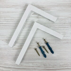 6 Inch Wall Wood Shelf Brackets for Floating Shelves, L Shape - Etsy
