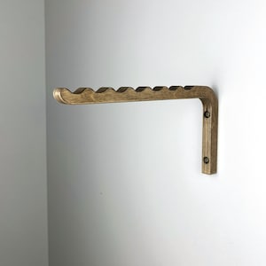 Wall Mount Clothes Hanger Rack | Wooden Valet Hook for Closets - Etsy