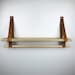 Leather Shelf Brackets With Rod Holder, Wall Hanging Straps for ...