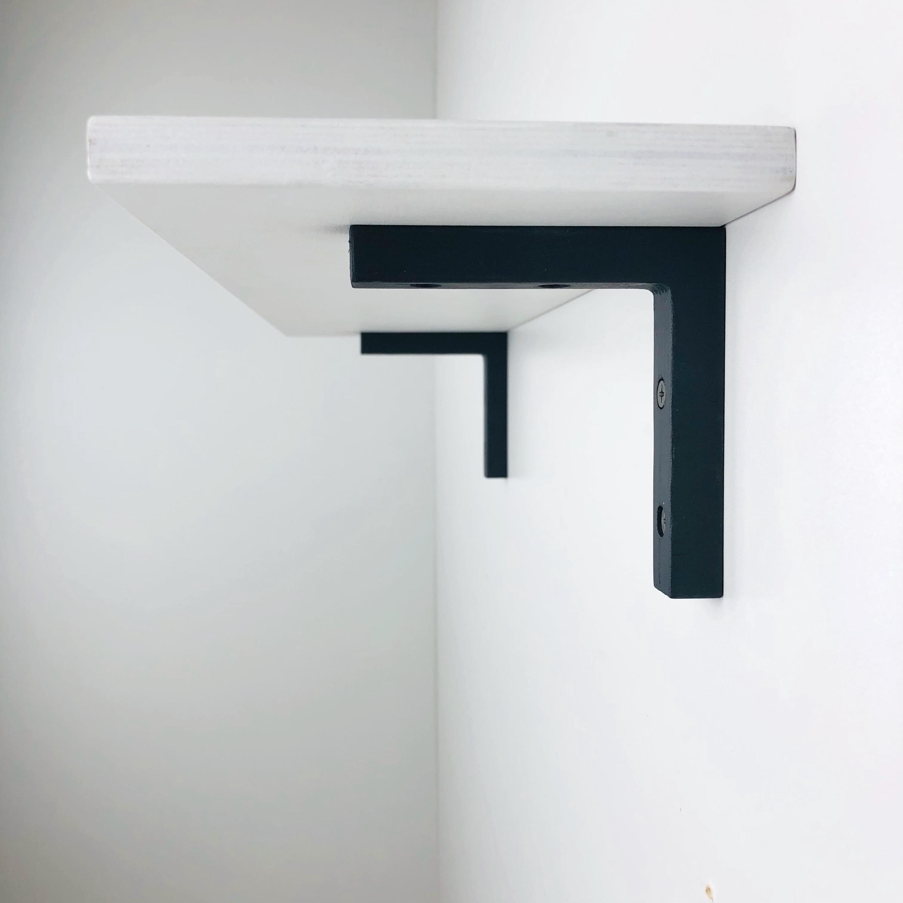 Small Wooden Shelf Brackets | L Shaped Wall Brackets for Floating ...