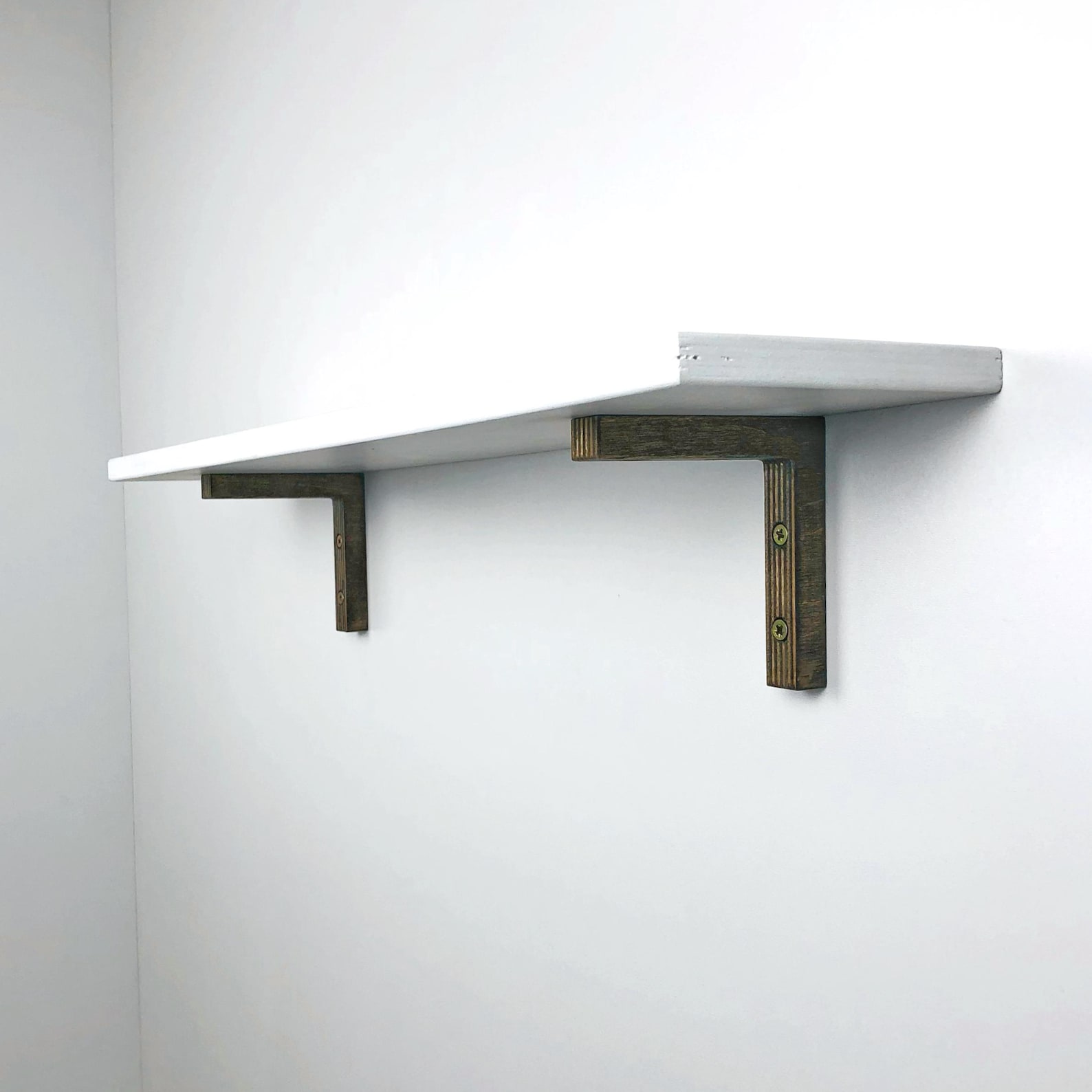 Small Wooden Shelf Brackets | L Shaped Wall Brackets for Floating ...