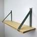 Leather Strap Shelf Gray Shelf Brackets Wall Hanging Straps - Etsy