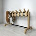 Double Sided Wooden Shoe Stand | Unique Shoe Rack for Entryway | 6 Pair ...