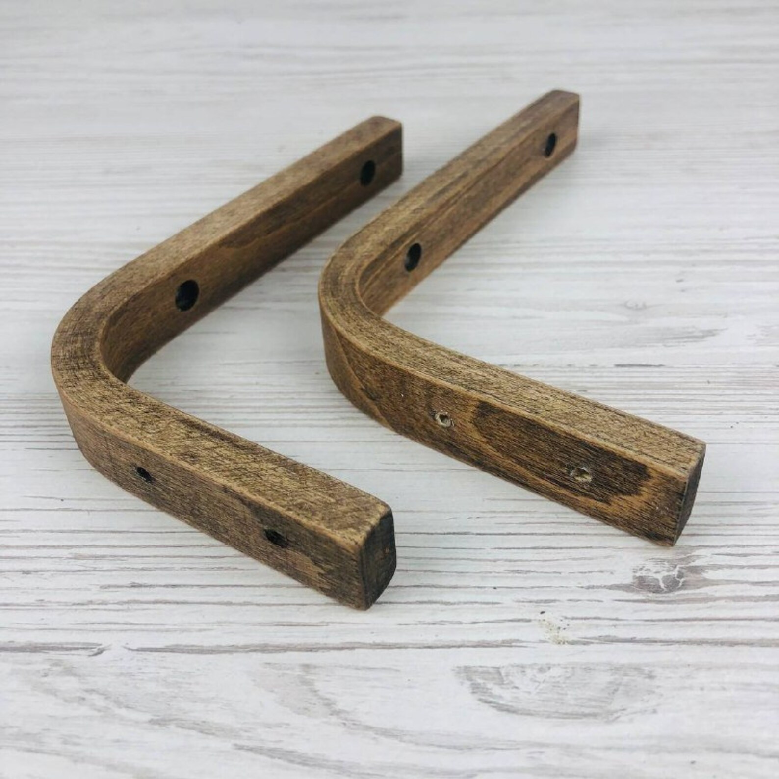 Wood Shelf Brackets Modern Wall Brackets for Shelving Floating - Etsy