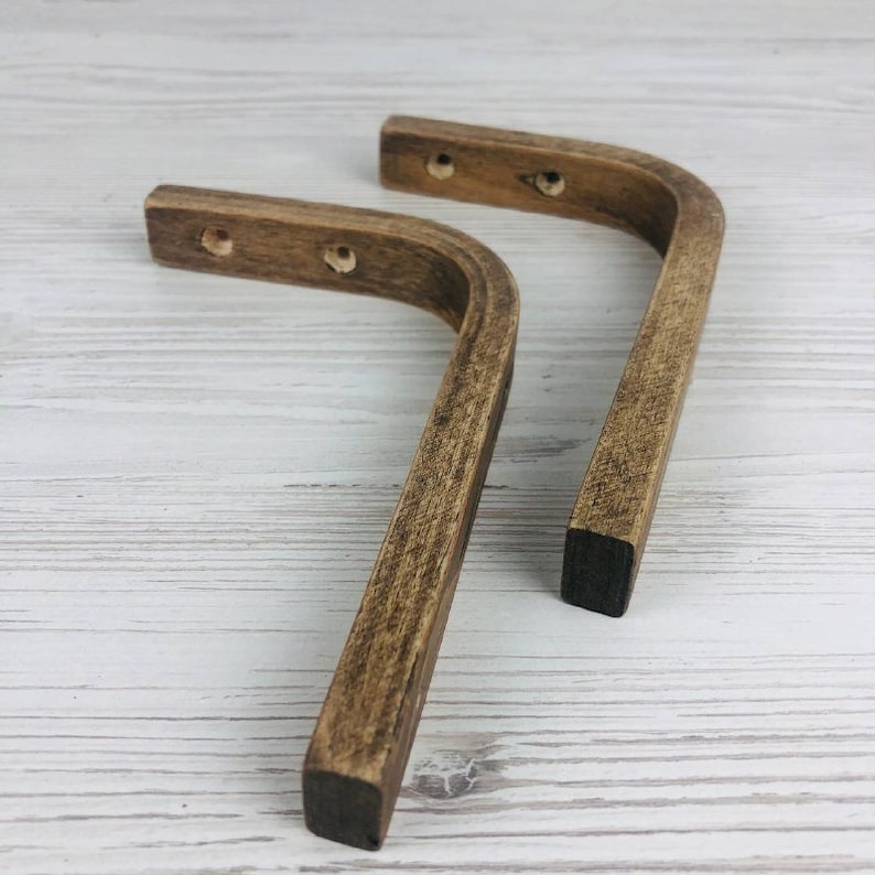 Wood Shelf Brackets Modern Wall Brackets for Shelving Floating Bracket ...