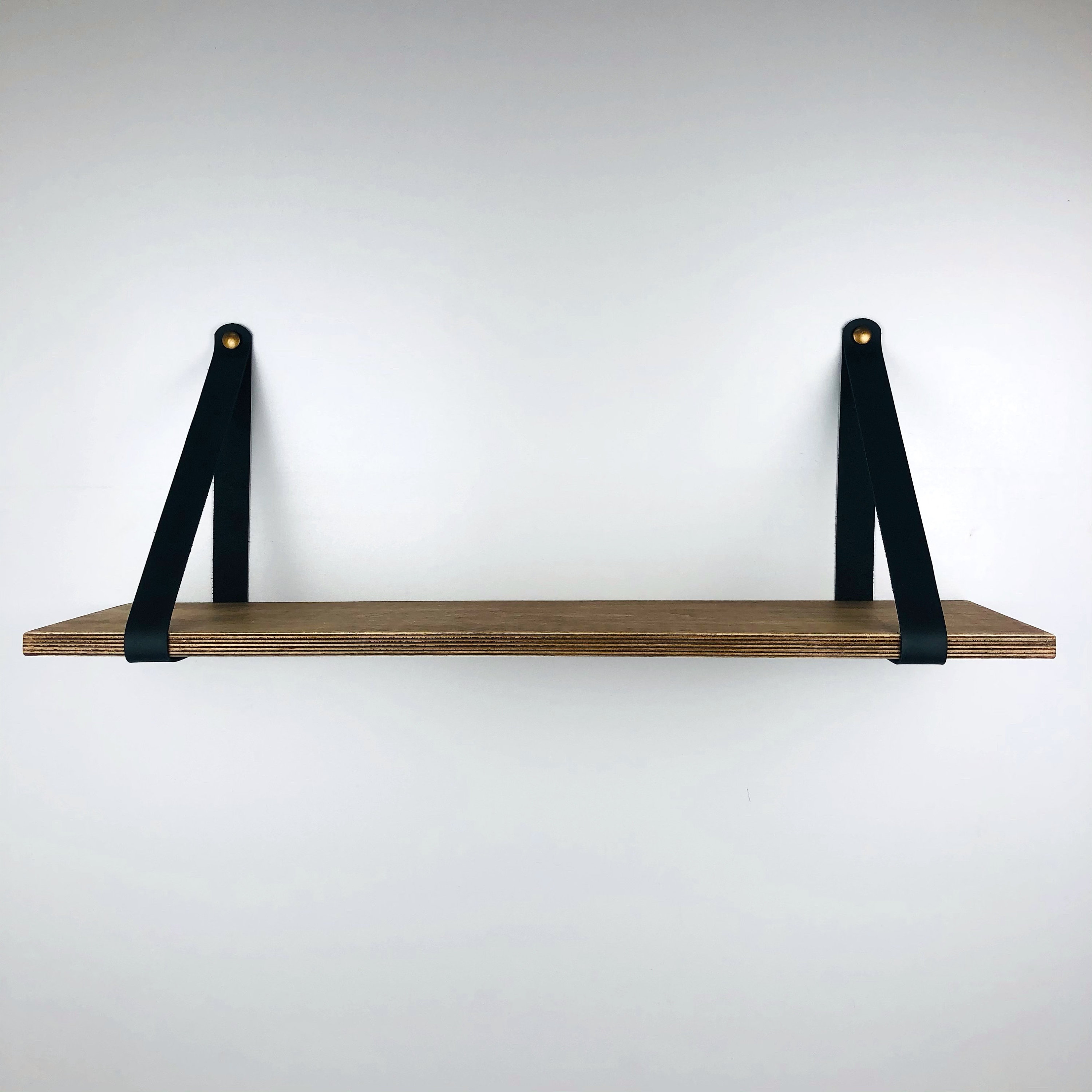 Black Leather Shelf Support Brackets Floating Shelf Straps - Etsy