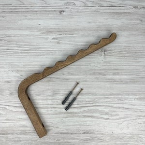 Wall Mount Clothes Hanger Rack | Wooden Valet Hook for Closets - Etsy