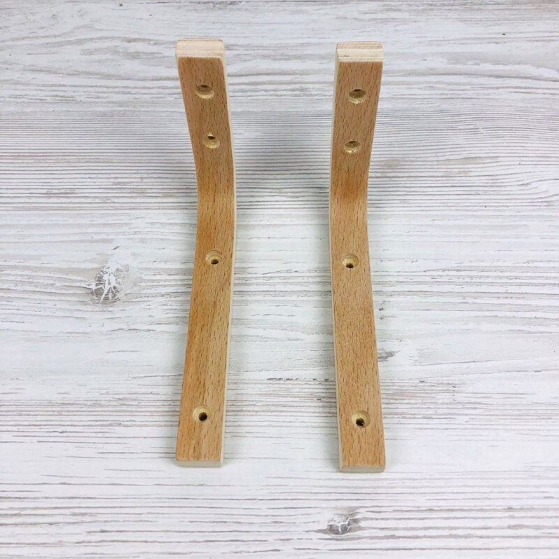 Wood Wall Shelf Brackets Set Floating Brackets for Shelves | Etsy Canada