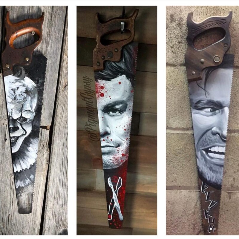 Hand Painted Saw - Etsy